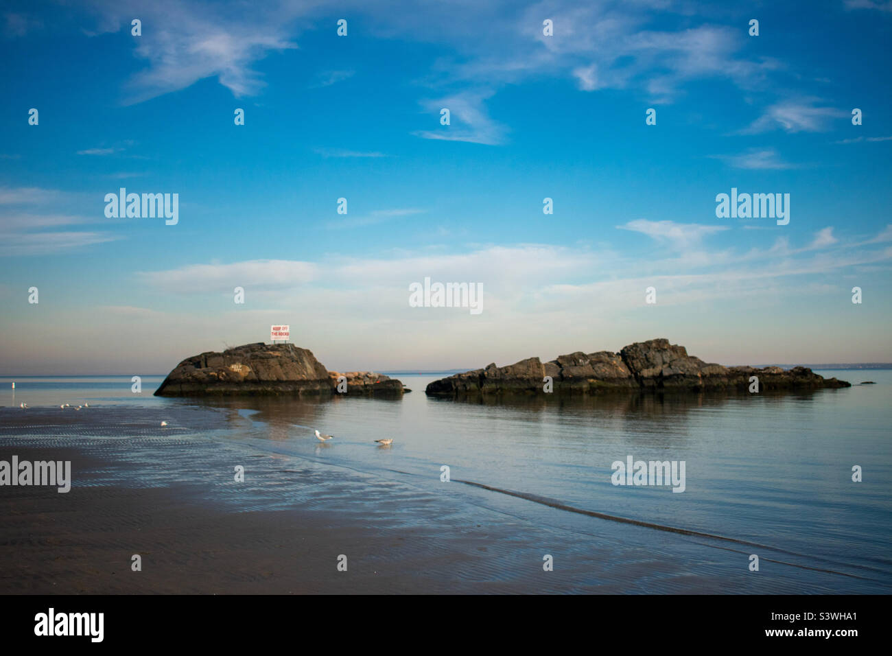 This is Rye Beach in Rye, New York. It's right next to Rye Playland ...