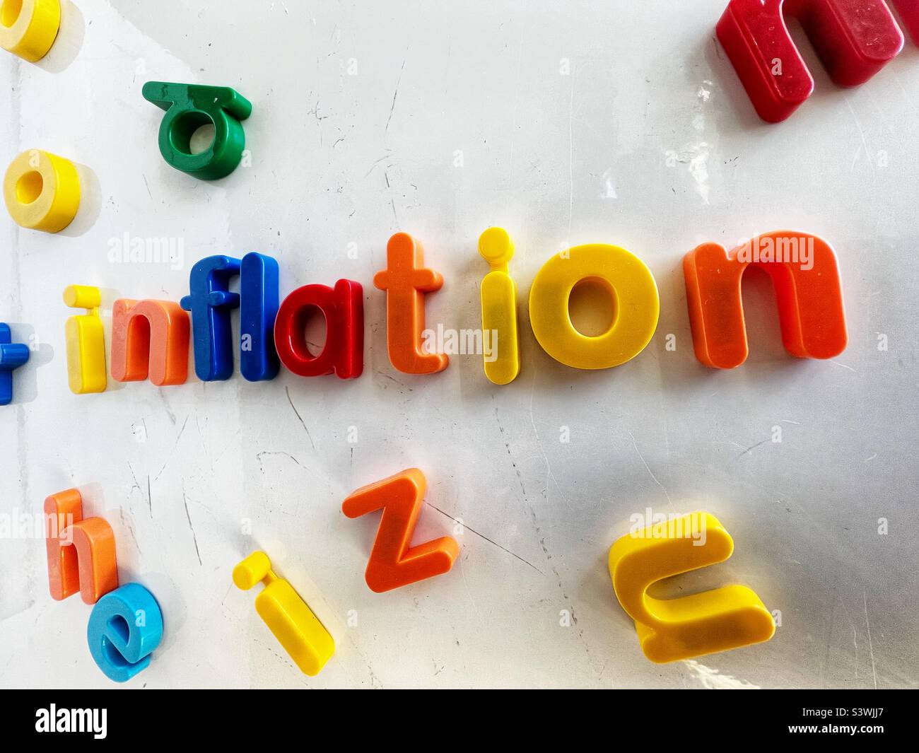 The word ‘Inflation’ written with magnets on a fridge Stock Photo - Alamy