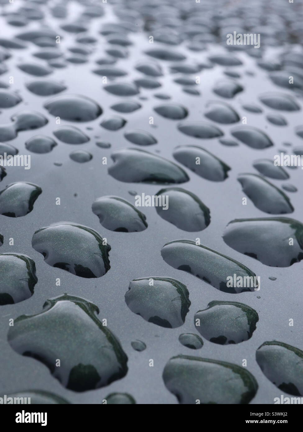 New car raindrops Stock Photo - Alamy