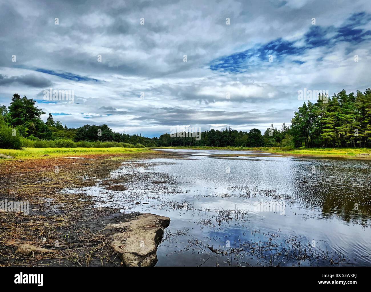‘Running dry’ a man made lake in the North of England falls victim to ...