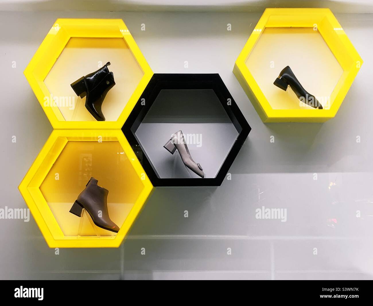 Shoes in geometric forms Stock Photo - Alamy