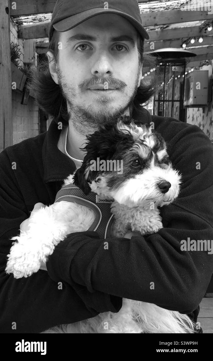 Dog man nose hi-res stock photography and images - Alamy