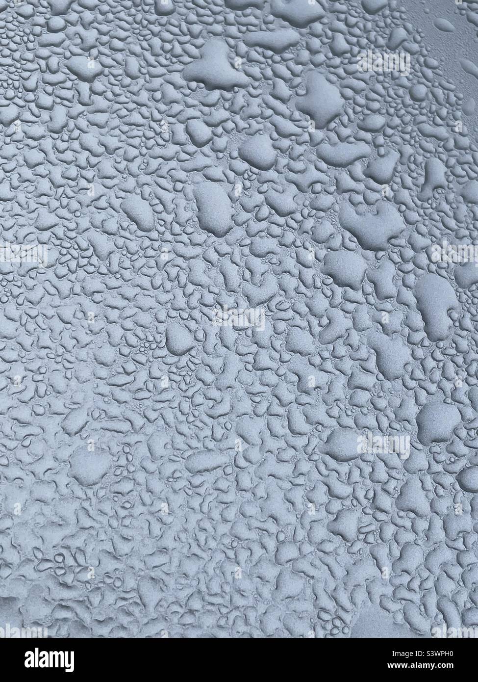Water droplets on silver surface Stock Photo - Alamy