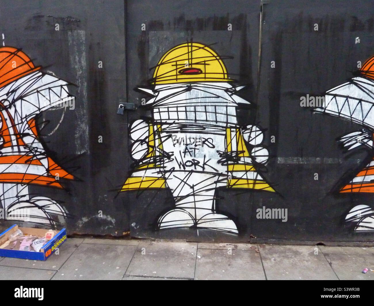 Graffiti construction work hi-res stock photography and images - Alamy