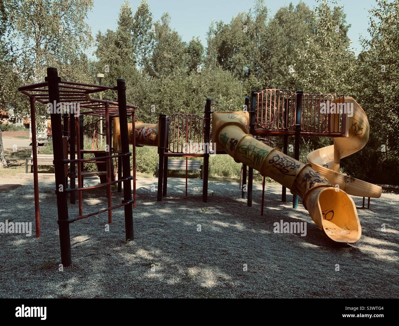 Playground graffiti hi-res stock photography and images - Alamy