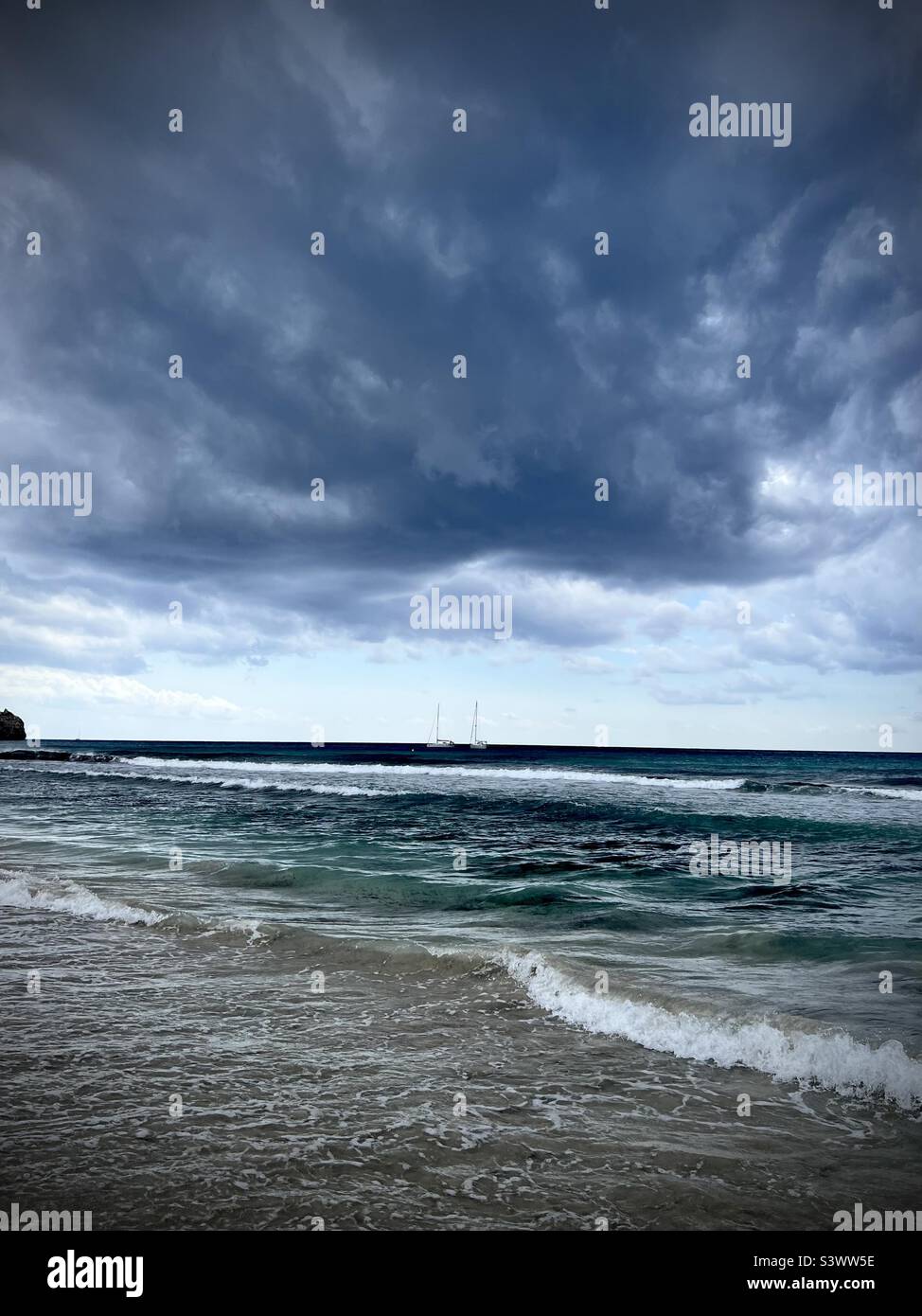 Son bou beach menorca hi-res stock photography and images - Alamy