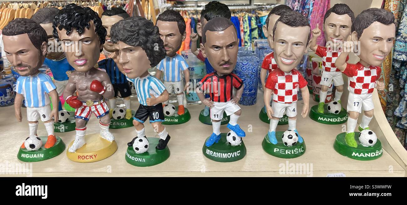 Footballer bobble heads Stock Photo - Alamy