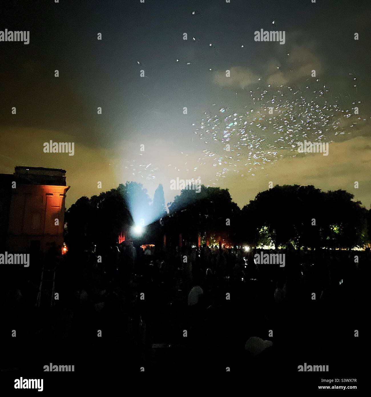 Spark Light Show in Greenwich, London Stock Photo - Alamy