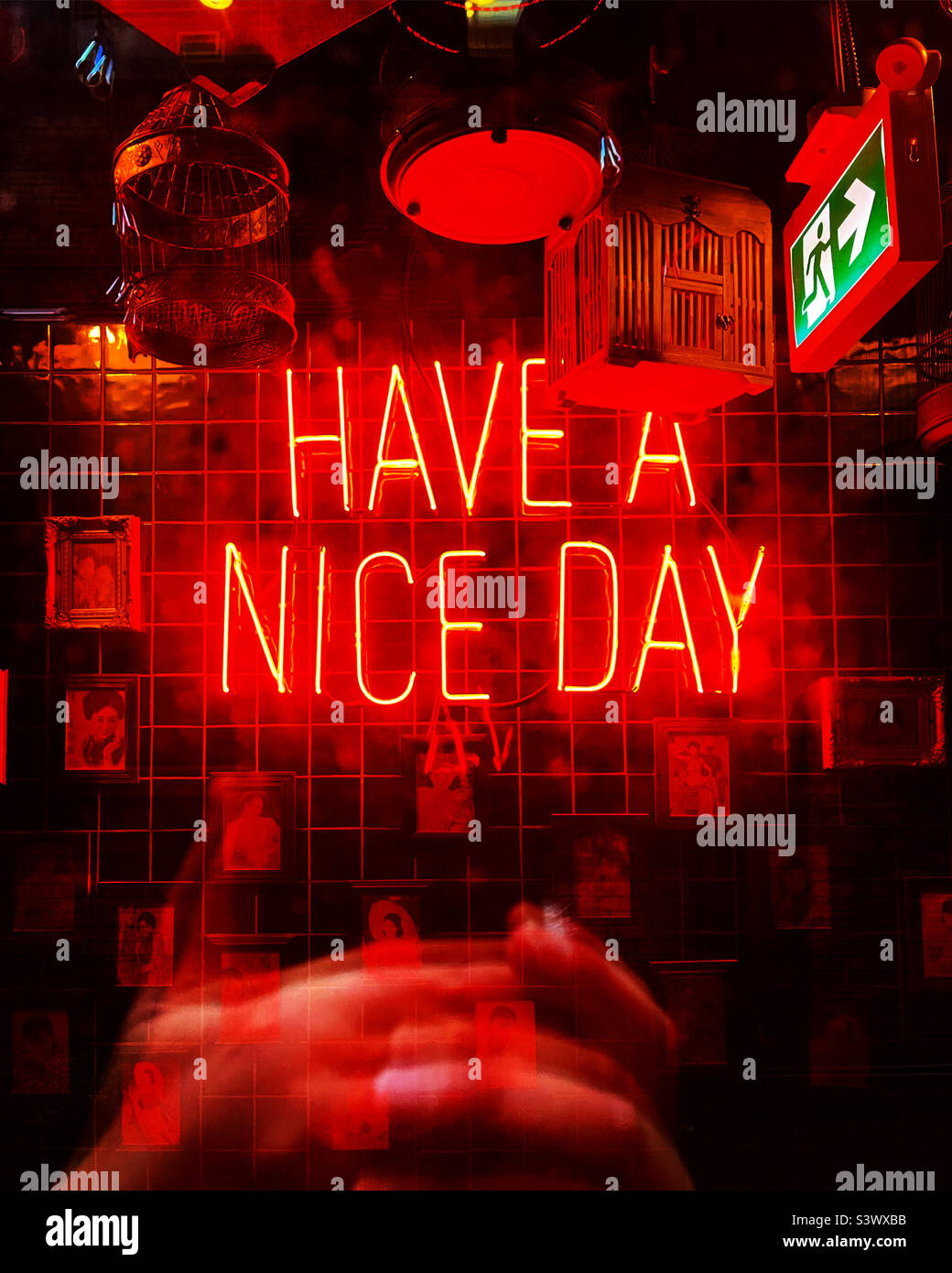 Nice neon sign hi-res stock photography and images - Alamy