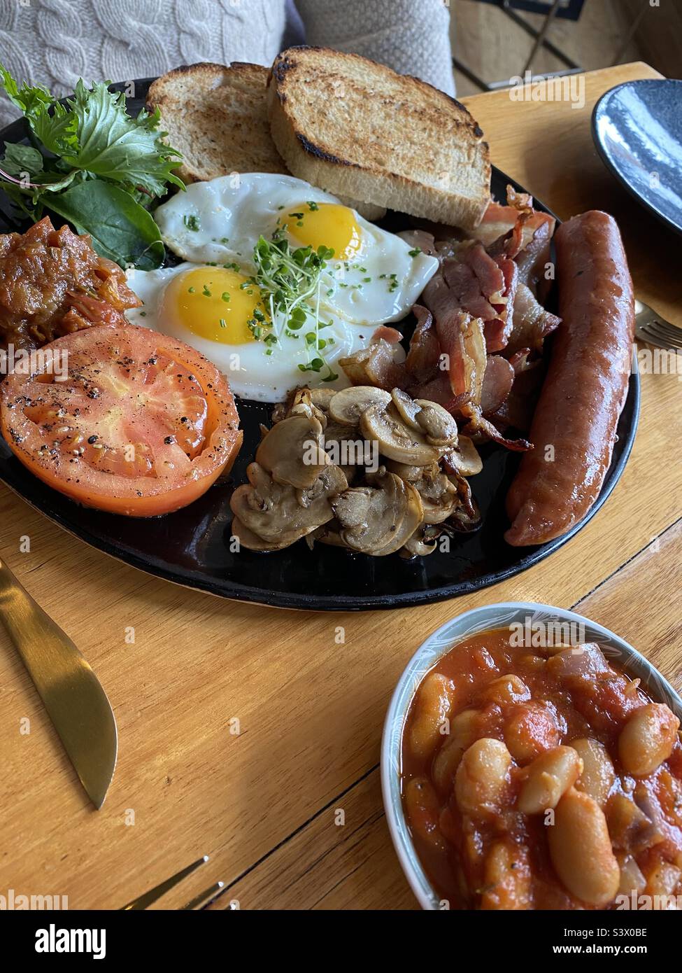 Full English breakfast Stock Photo - Alamy