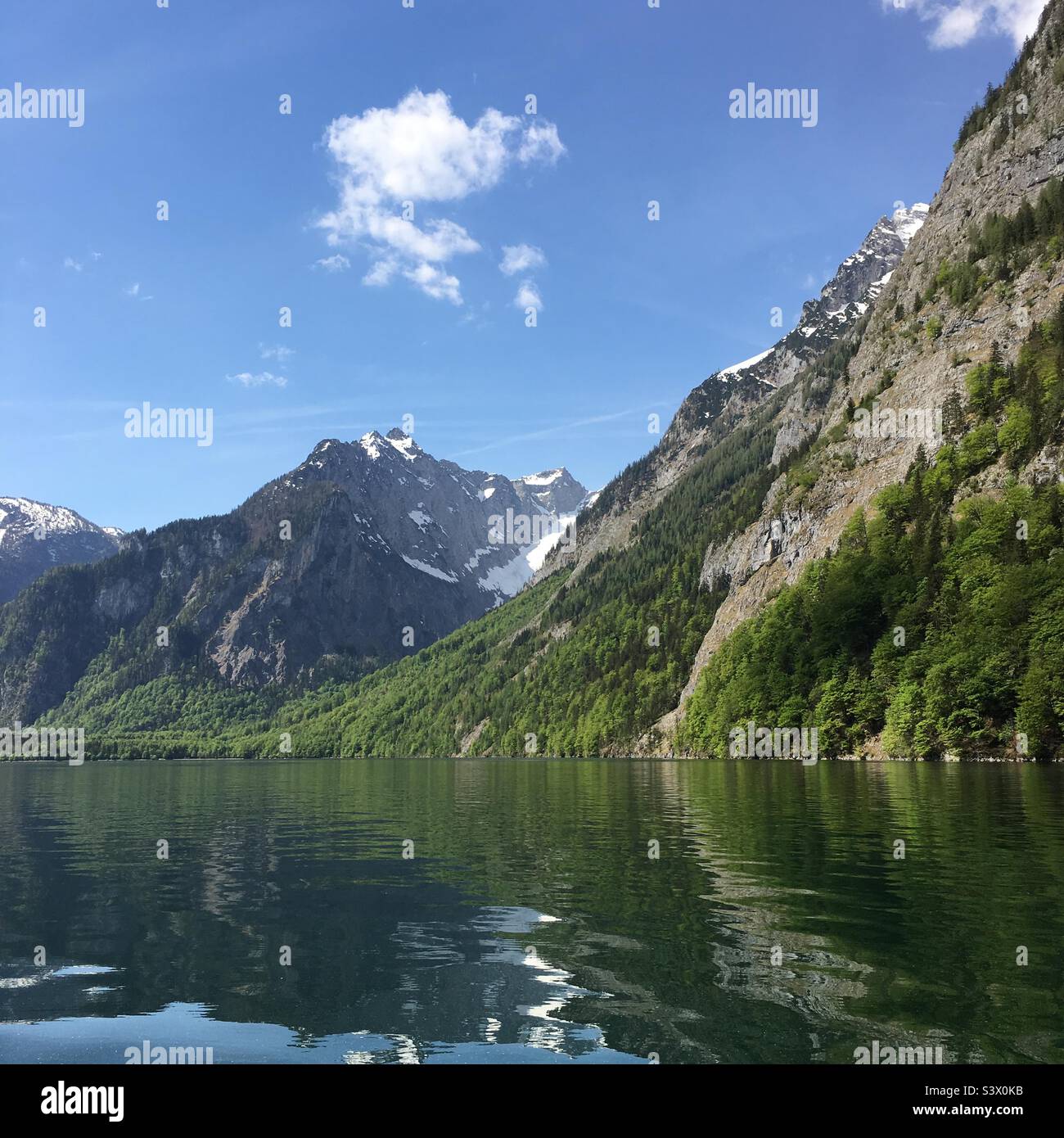 Koenigssee (King’s Lake), Berchtesgadener Land district, Bavaria ...