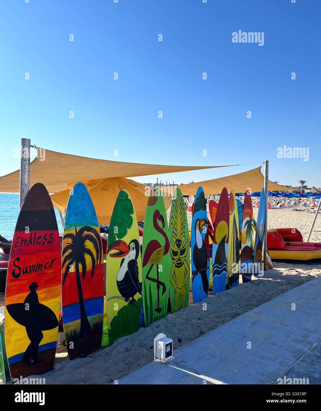 Colorful surfboards hi-res stock photography and images - Alamy