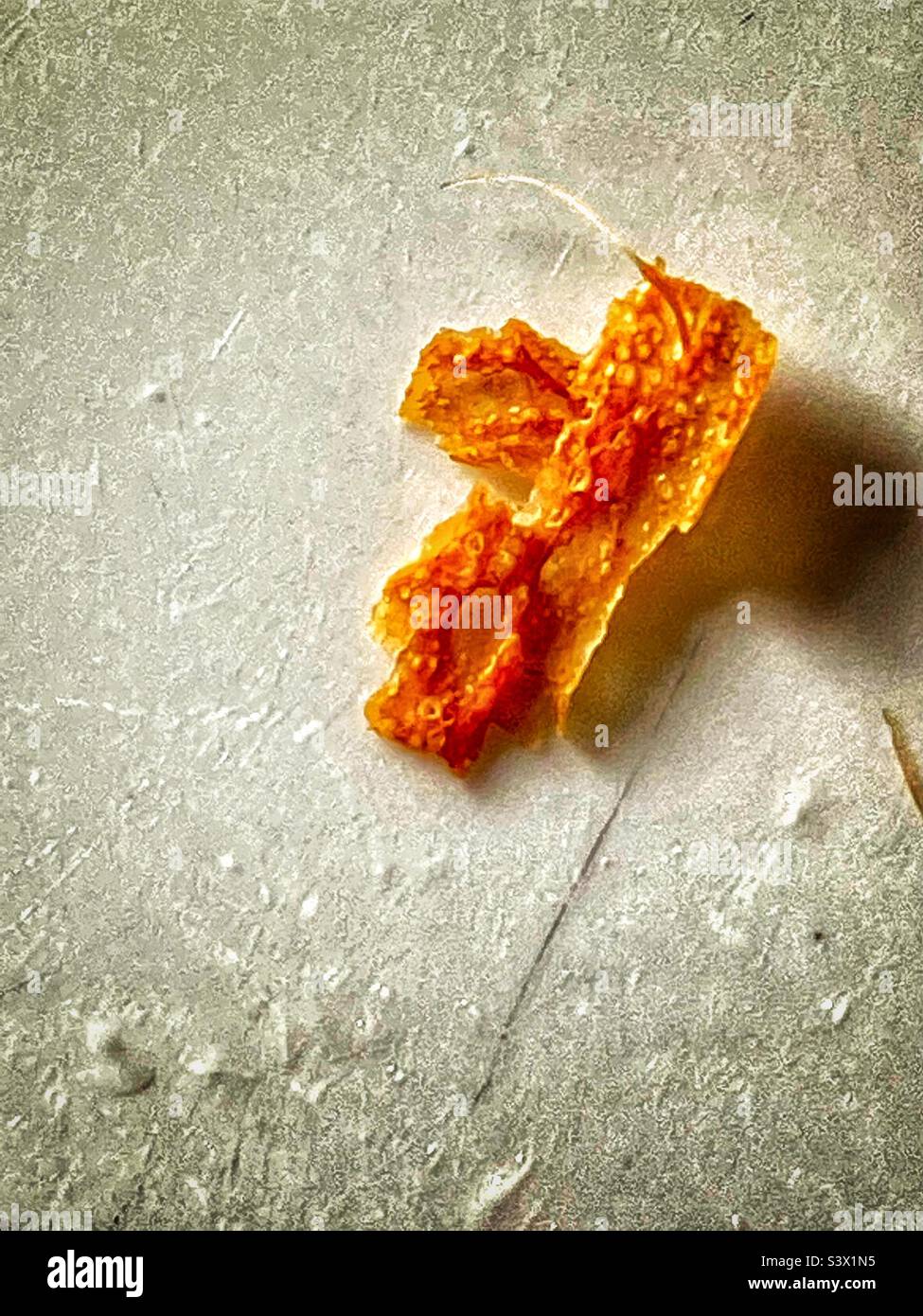 Bread crust on a concrete background Stock Photo - Alamy