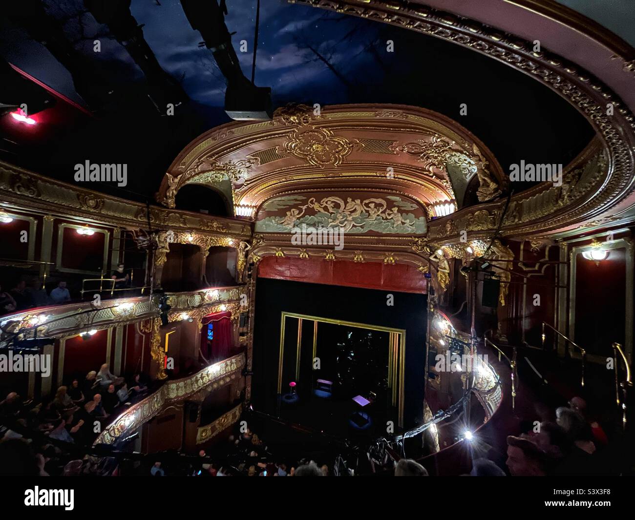 Inside the Apollo Theatre, London Stock Photo - Alamy