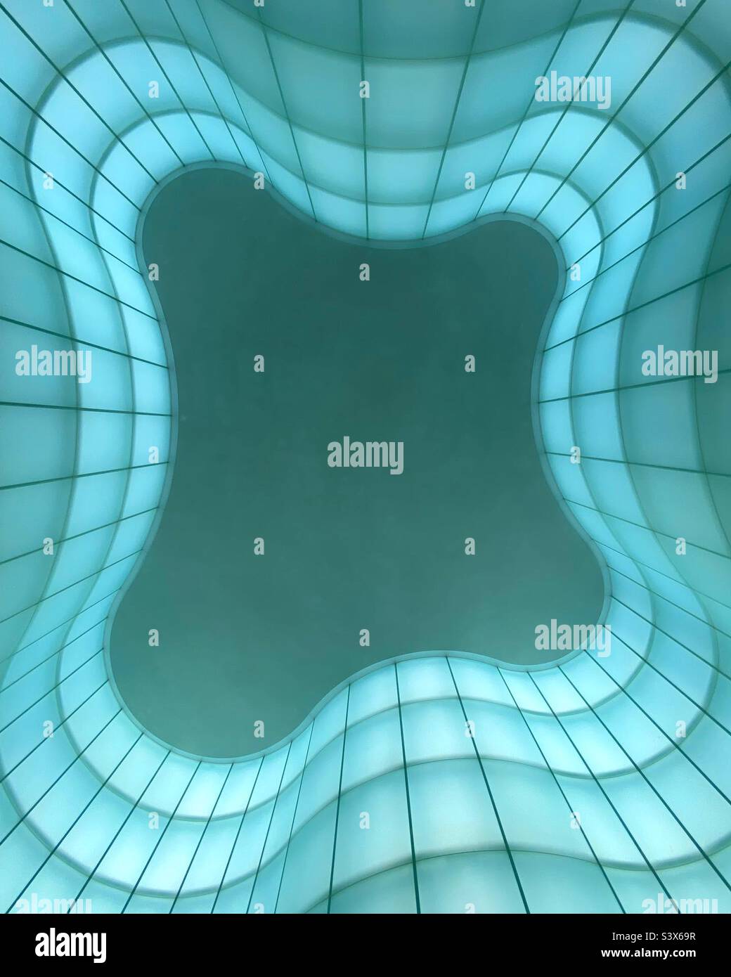 Mudec Museum Milan, ceiling architecture Stock Photo - Alamy