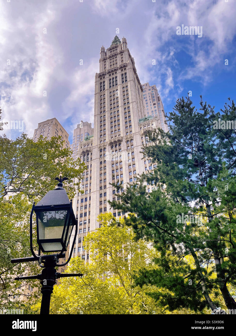 The Woolworth building is a historic landmark skyscraper on Broadway in ...