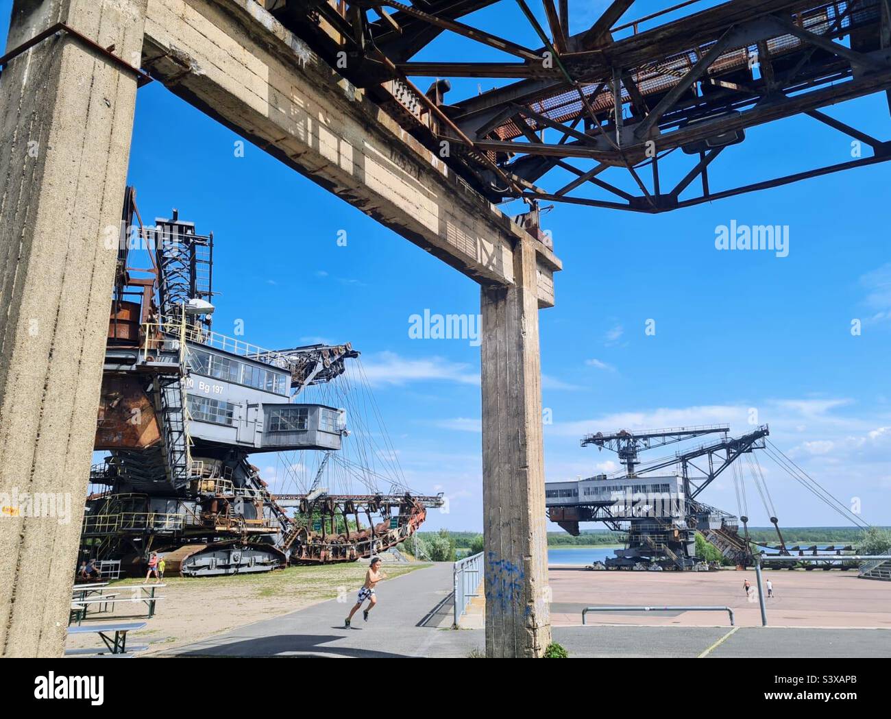Former DDR industrial complex with closed down maschines which is now ...