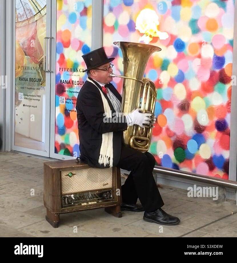 Blowing a tuba hi-res stock photography and images - Alamy