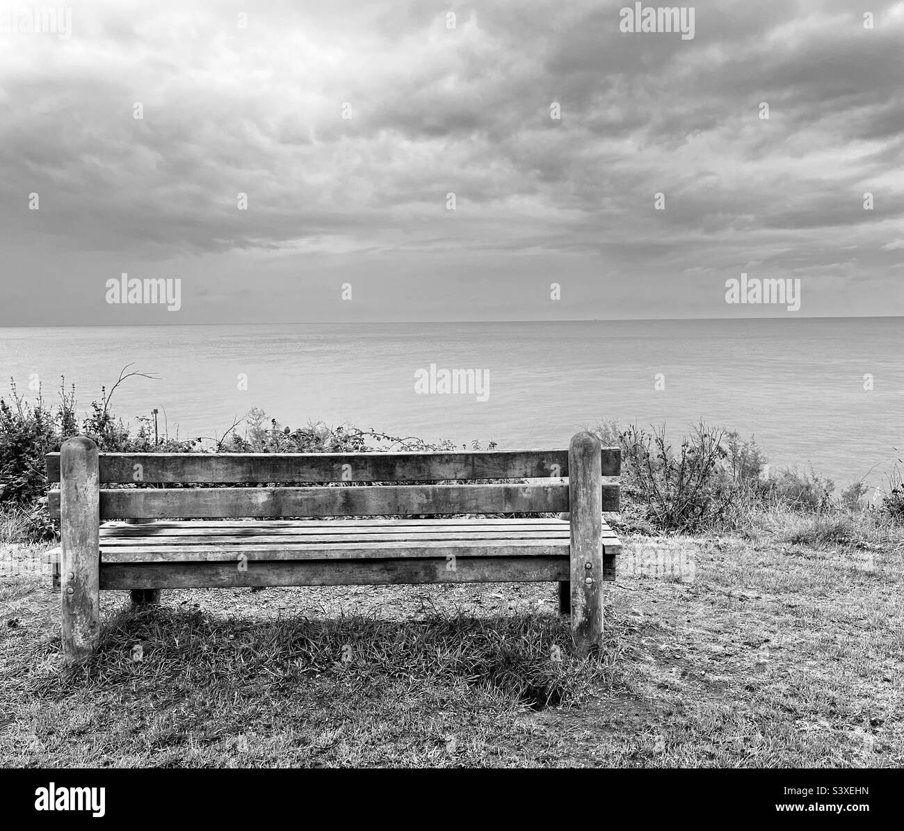 Bench view Black and White Stock Photos & Images - Alamy