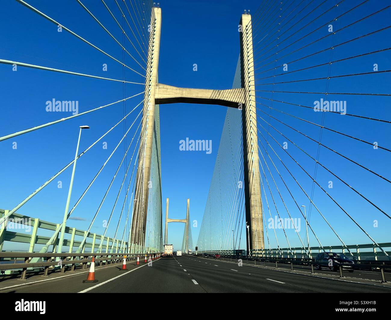 The Prince of Wales suspension bridge also known as The Severn Bridge ...
