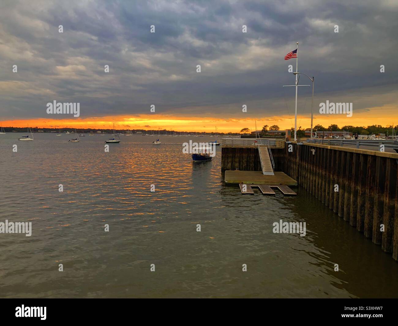 Town Dock at Port Washington, NY Stock Photo - Alamy