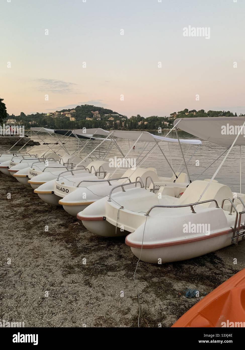 Pedalo on the beach Stock Photo - Alamy