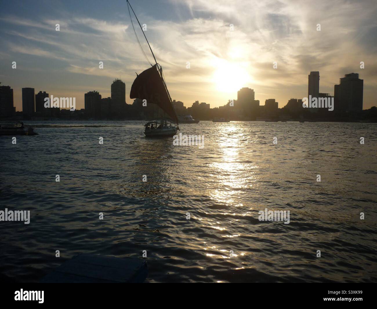 Cairo nile sunset hi-res stock photography and images - Alamy