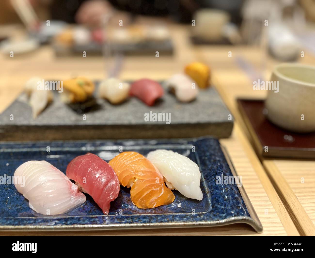 Sushi lunch, Osaka. Japan Stock Photo - Alamy