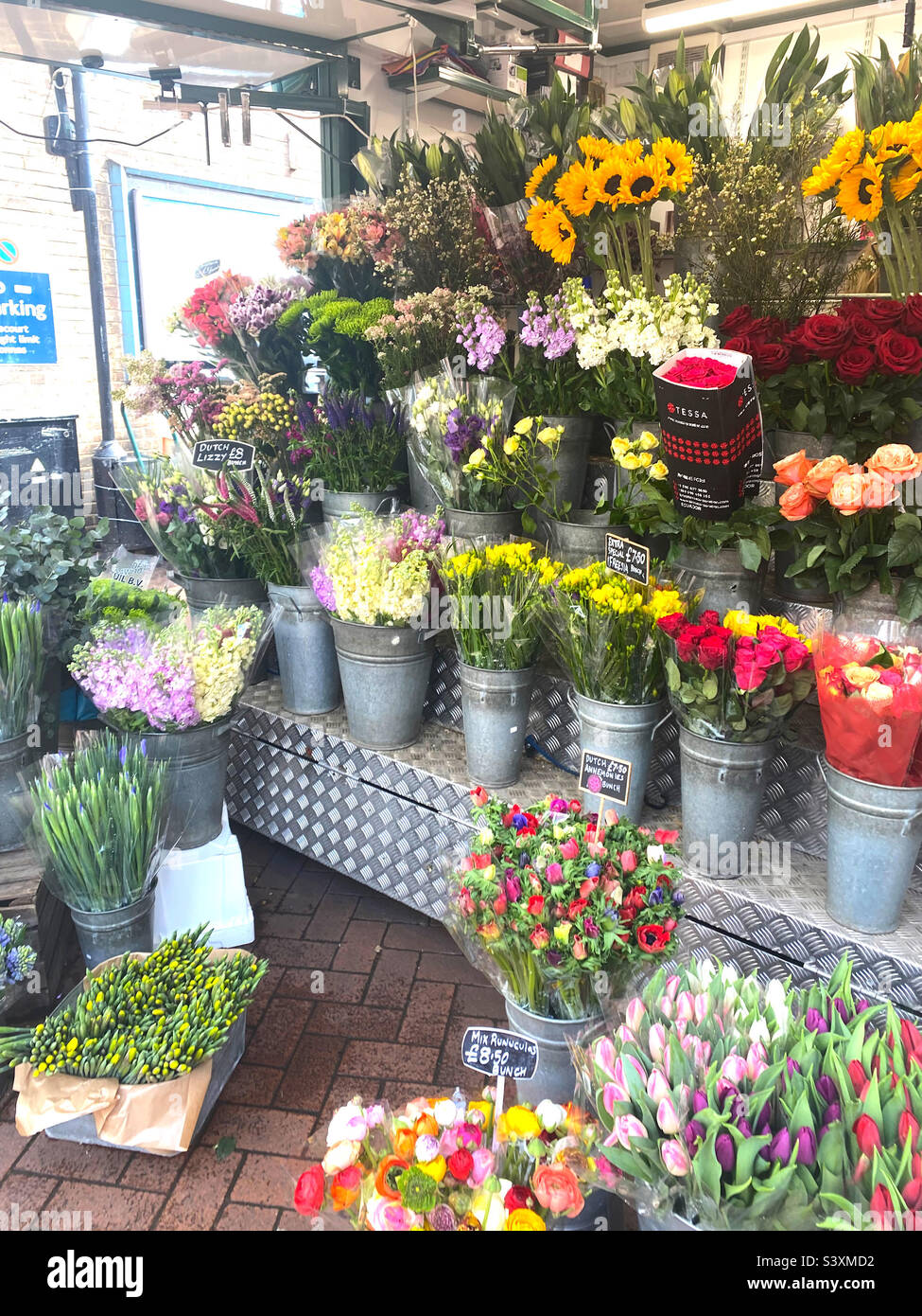 Market stall sunflowers hi-res stock photography and images - Alamy