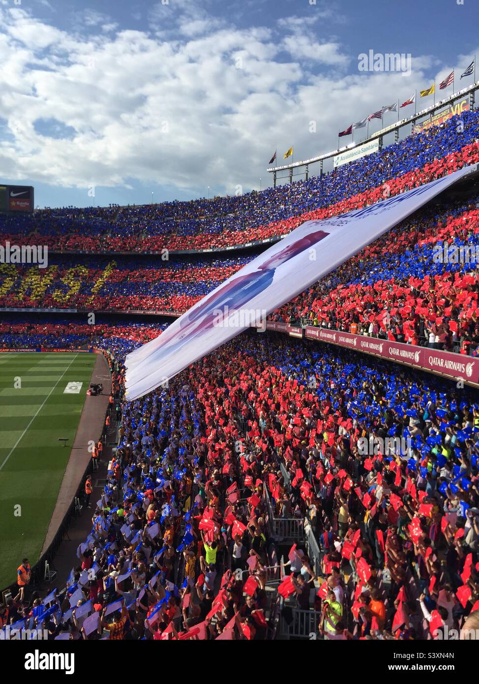 Barcelona FC fans celebrate winning the 2015 La Liga league title at ...