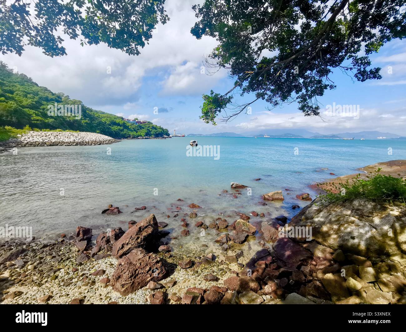 Beautiful coastal landscapes on Lamma island in Hong Kong Stock Photo ...
