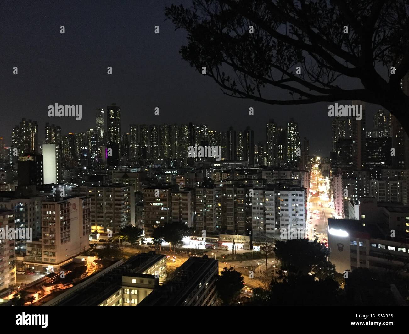 The city lights up hi-res stock photography and images - Alamy
