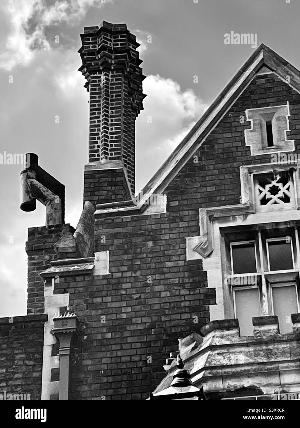 Very old chimney Black and White Stock Photos & Images - Alamy