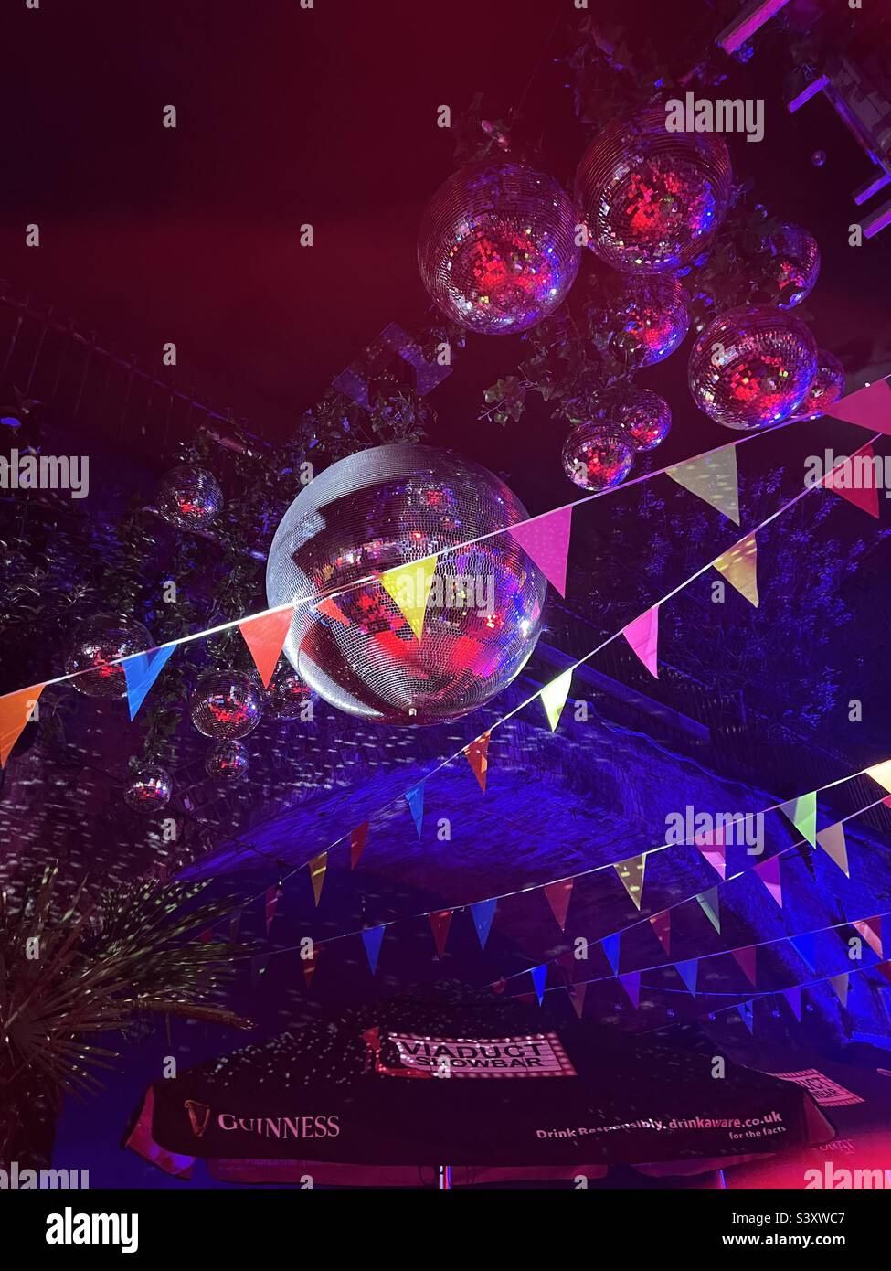 Glitter balls party Stock Photo - Alamy