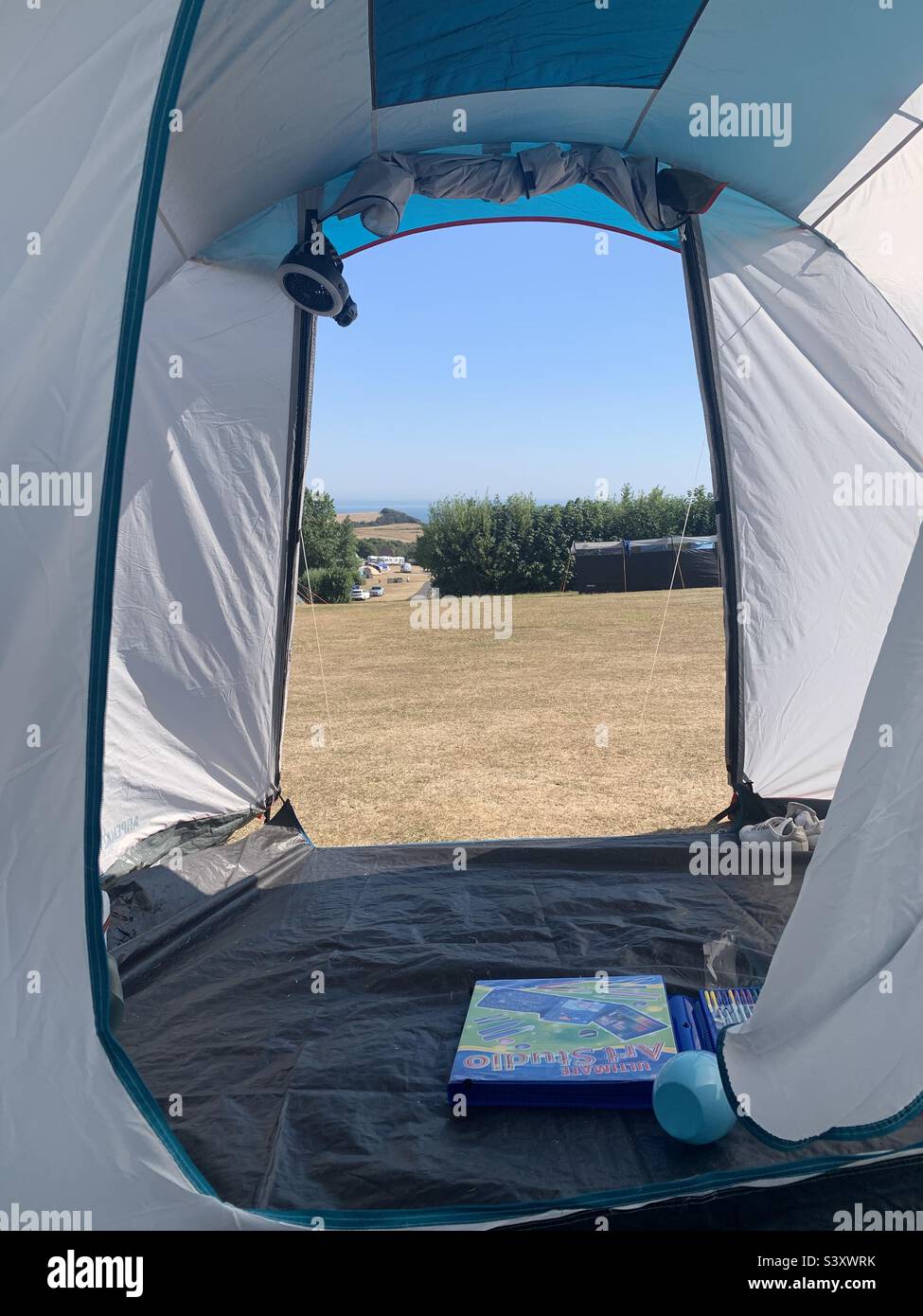 View from inside a tent hi-res stock photography and images - Alamy