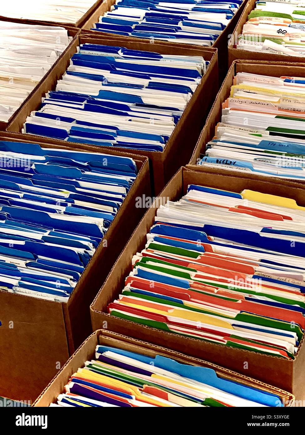 Closeup files hi-res stock photography and images - Alamy
