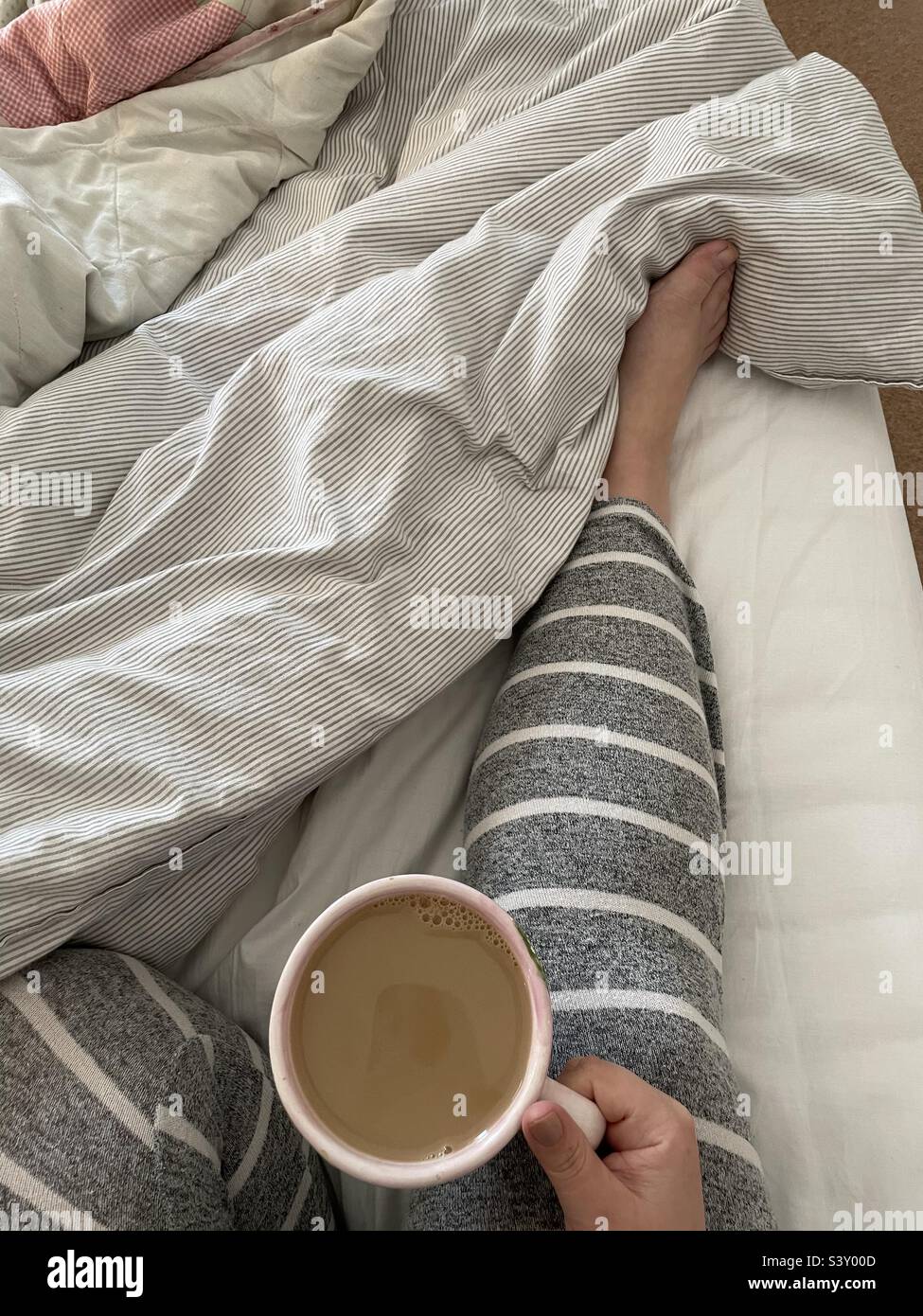 Tea in bed hi-res stock photography and images - Alamy