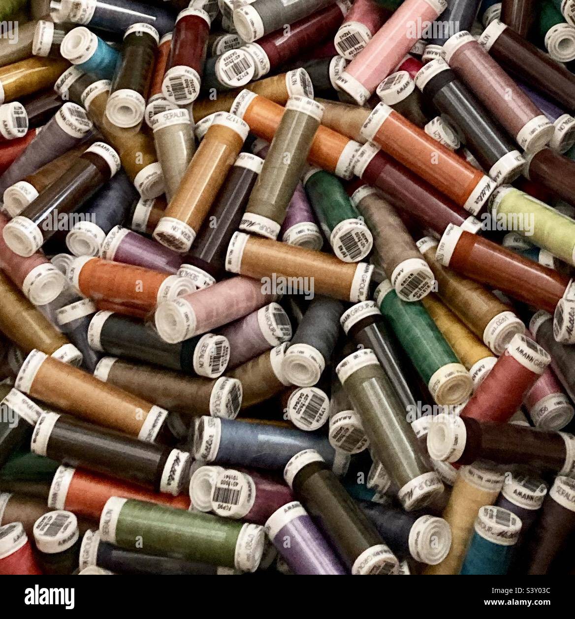 Box of thread Stock Photo - Alamy