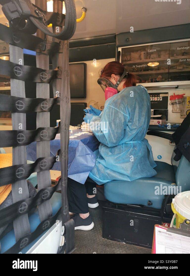 Mobile testing ambulance hi-res stock photography and images - Alamy
