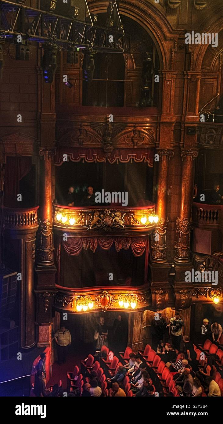 The Royal Box at the London Palladium theatre Stock Photo - Alamy