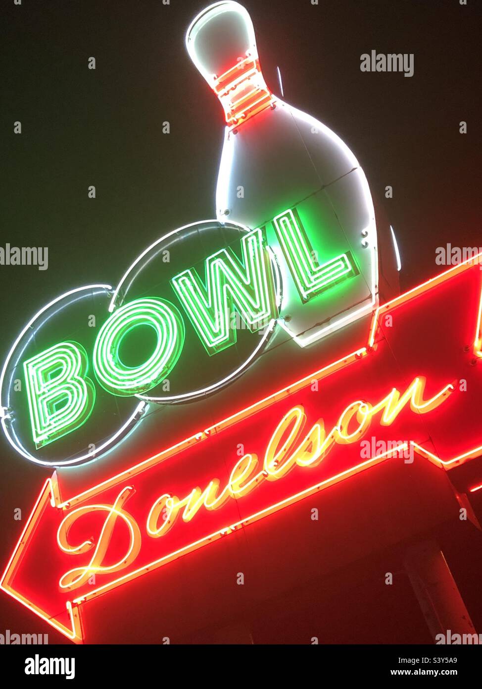 The bowl bowling sign hi-res stock photography and images - Alamy