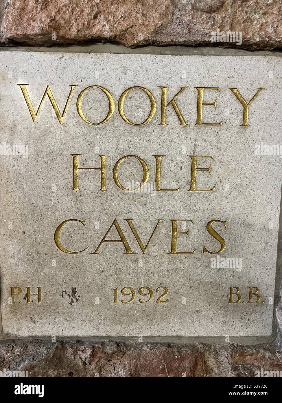 Wooly Hole Caves sign Stock Photo - Alamy