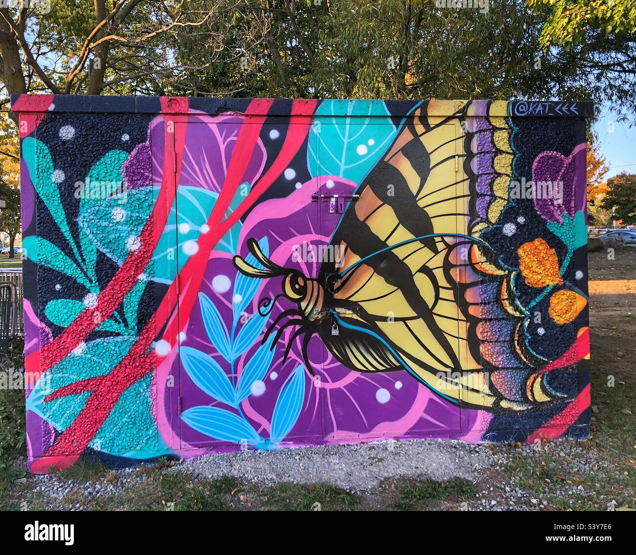 A beautiful colourful mural Stock Photo - Alamy