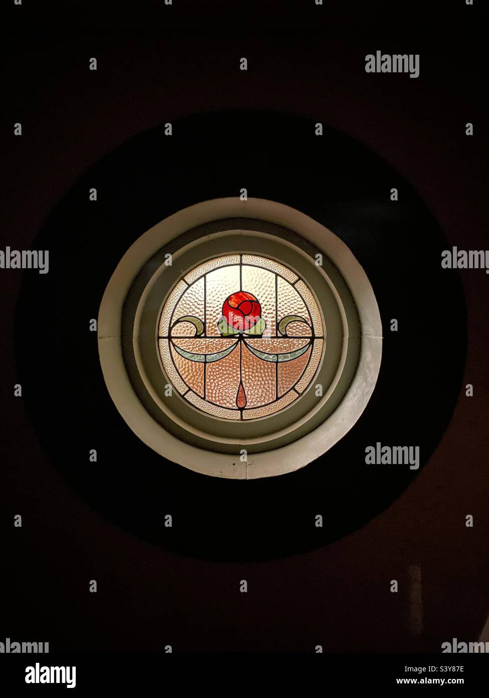 Circular glass window hi-res stock photography and images - Alamy