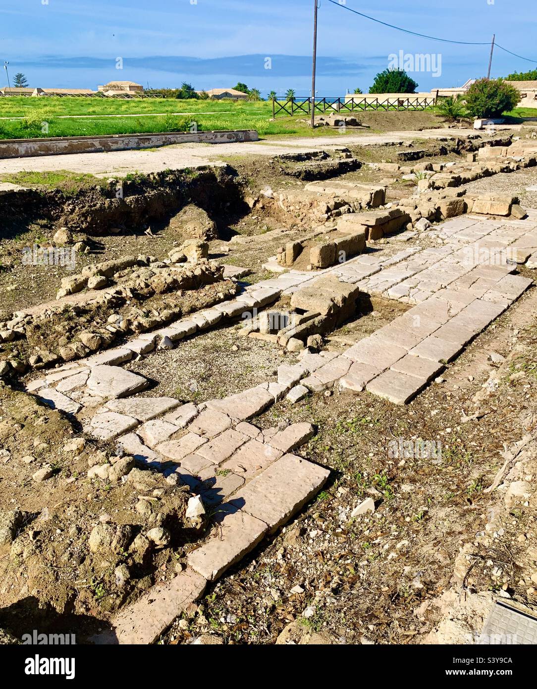 Roman Imperial street ‘Plateia Aelia’ in Marsala, Sicily, Italy Stock ...