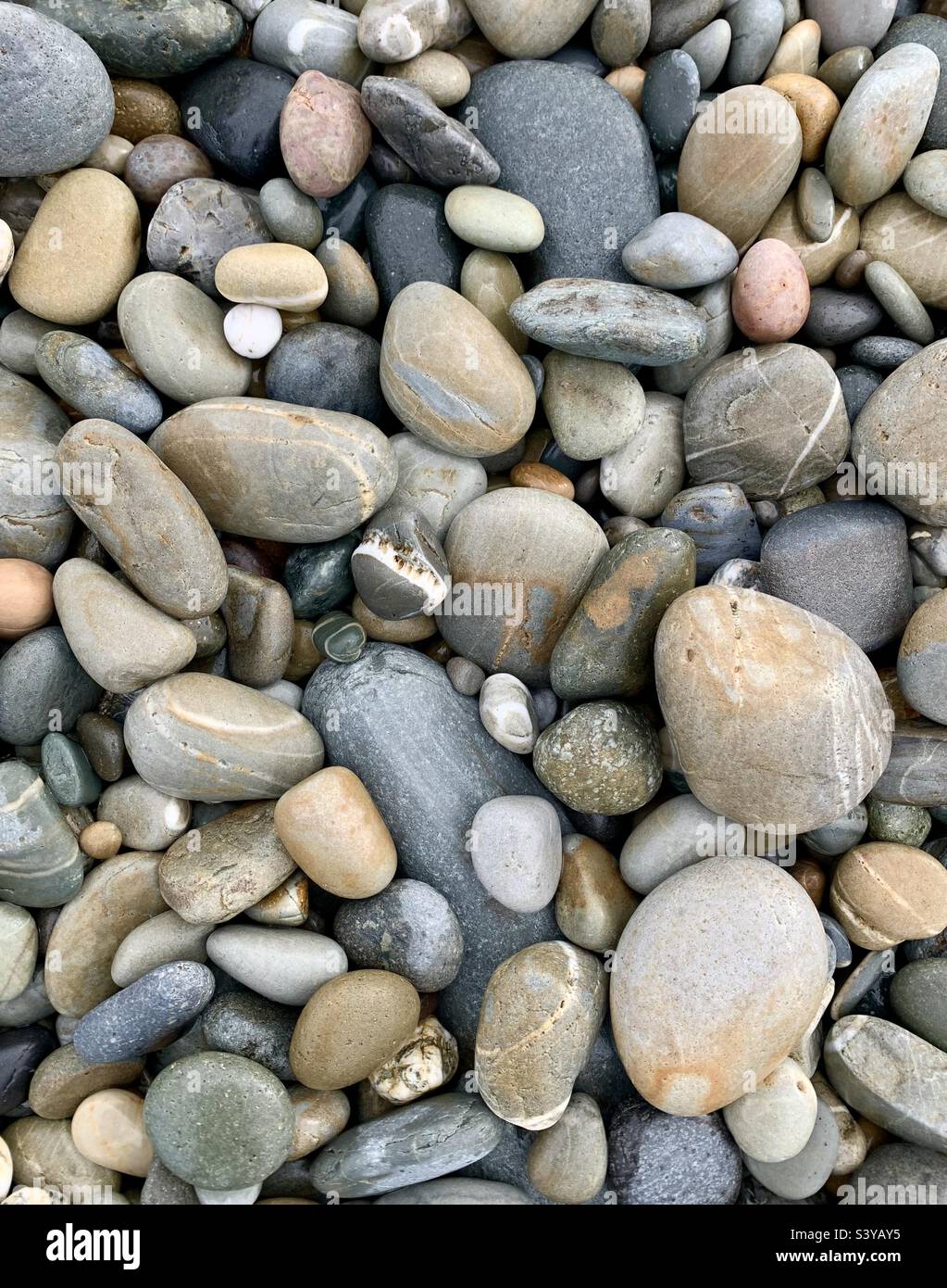 Collection of beach pebbles hi-res stock photography and images - Alamy