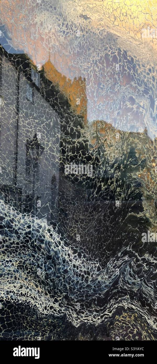 Painted window textures Stock Photo - Alamy