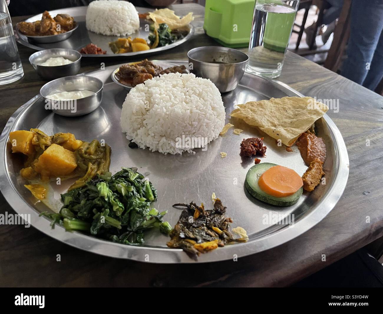 Thakali thali hi-res stock photography and images - Alamy
