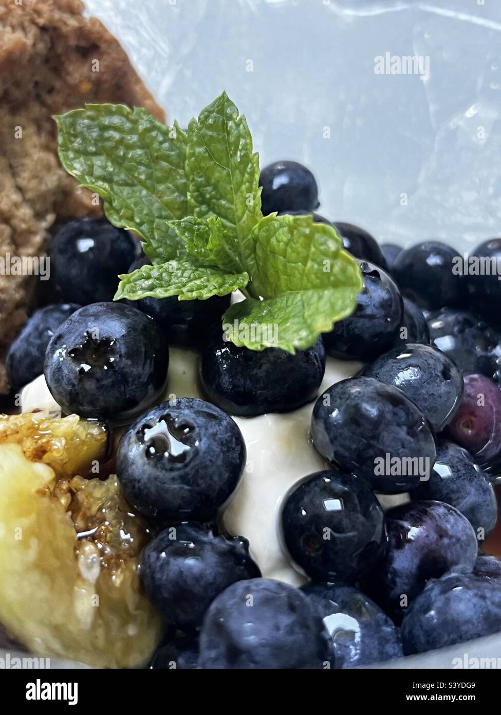 Yogurt syrup fruit hi-res stock photography and images - Alamy