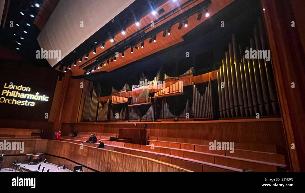 The organ at the Royal Festival Hall, London. Installed in 1954 with ...